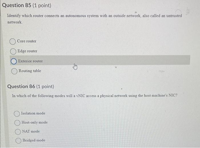 Solved Identify which router connects an autonomous system | Chegg.com