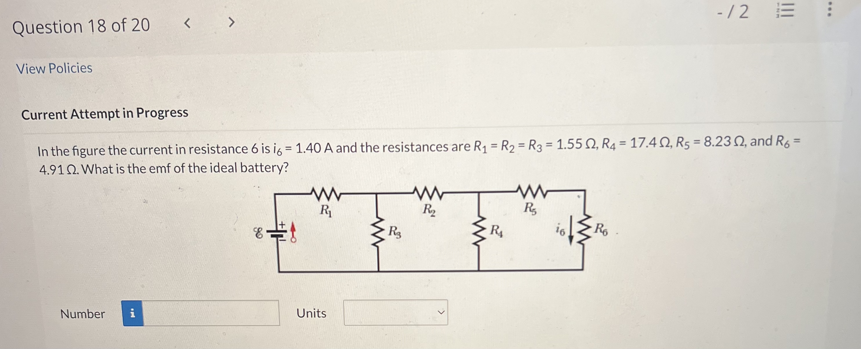 Solved Question 18 ﻿of 20View PoliciesCurrent Attempt in | Chegg.com