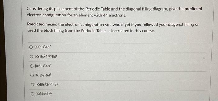 Solved Considering its placement of the Periodic Table and | Chegg.com