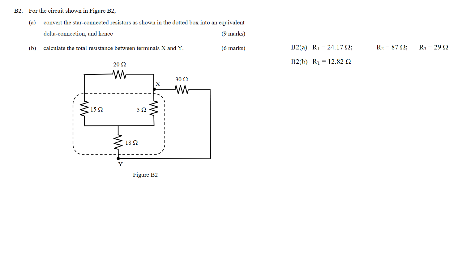 Solved Sample 3 ﻿B2 ﻿ELECTRICAL ENGINEERING CIRCUIT | Chegg.com