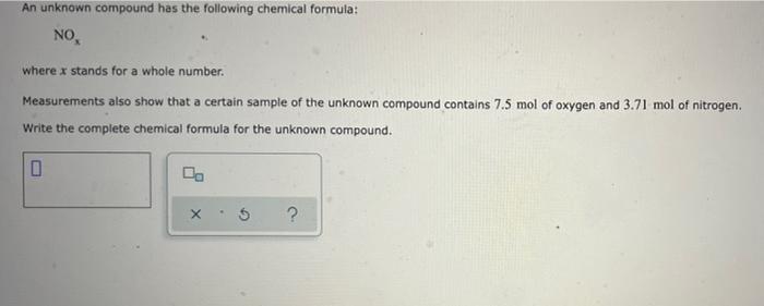 Solved An unknown compound has the following chemical | Chegg.com