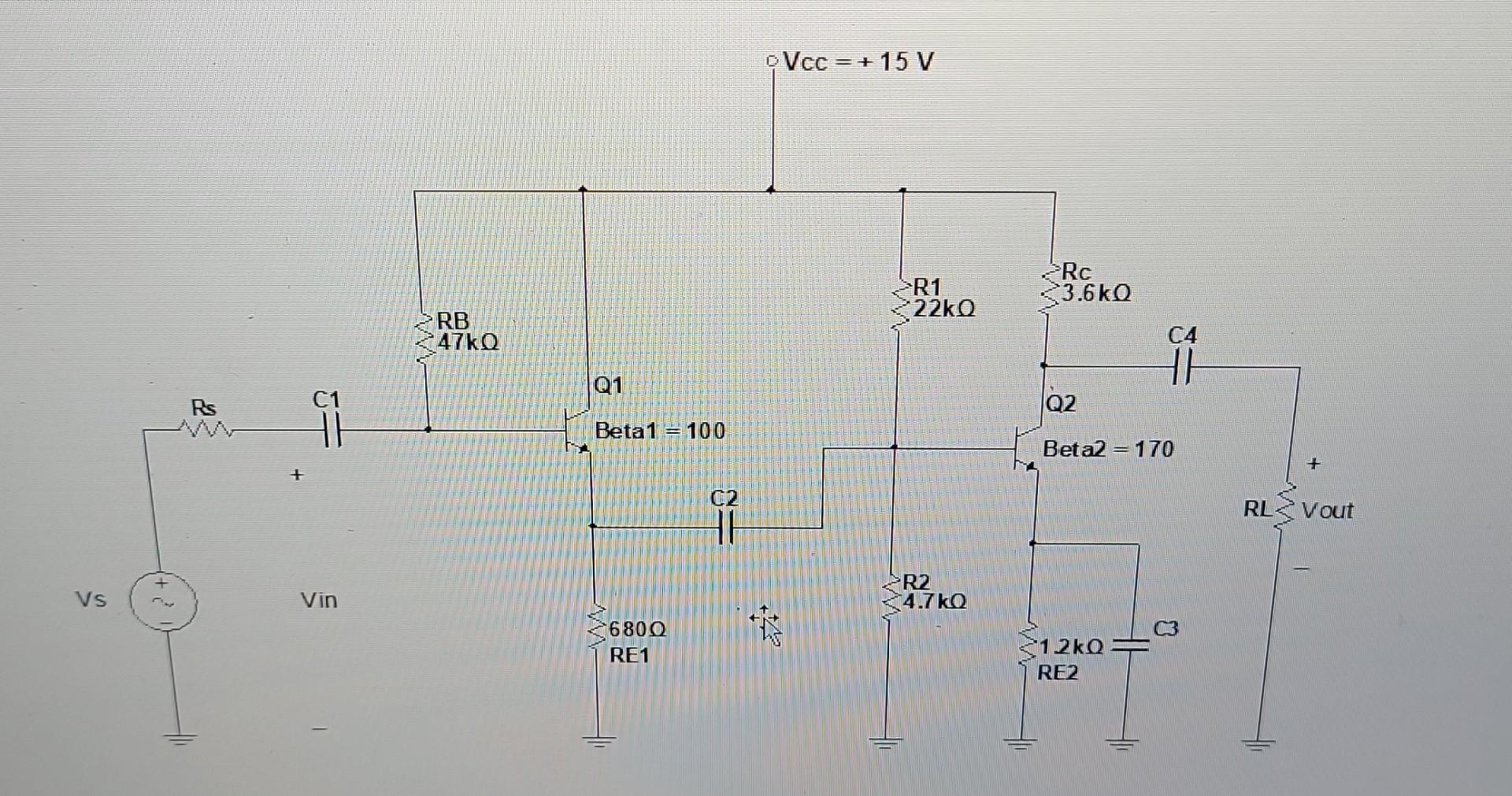 Solved Find impedances Zb2 and Zin2 of the second stage. | Chegg.com