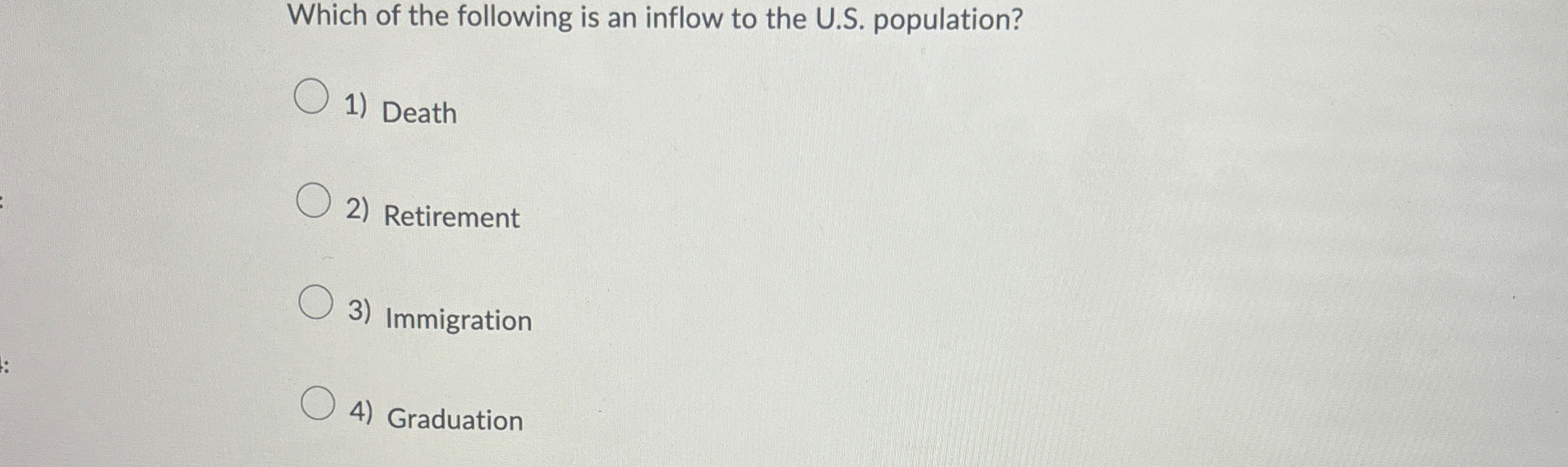 Solved Which of the following is an inflow to the U.S. | Chegg.com