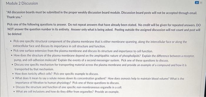 Solved "All discussion boards must be submitted in the | Chegg.com