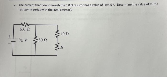 Solved 2. The current that flows through the 5.0Ω resistor | Chegg.com