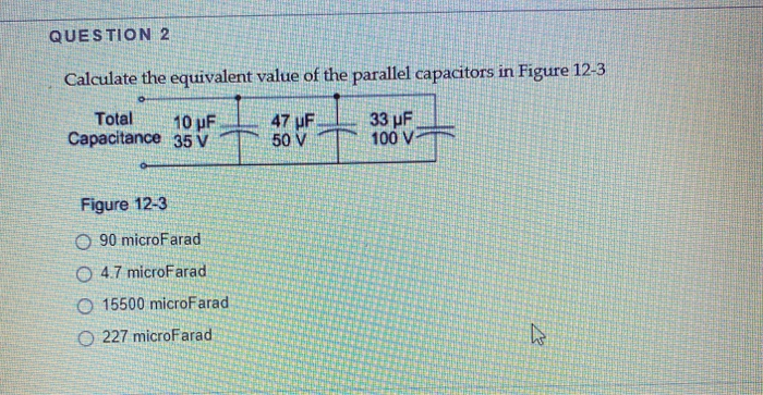 Solved QUESTION 1 Calculate the equivalent capacitance of | Chegg.com