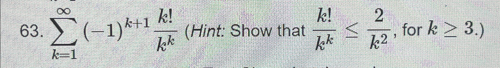 Solved 45-63. ﻿Absolute and conditional convergence | Chegg.com