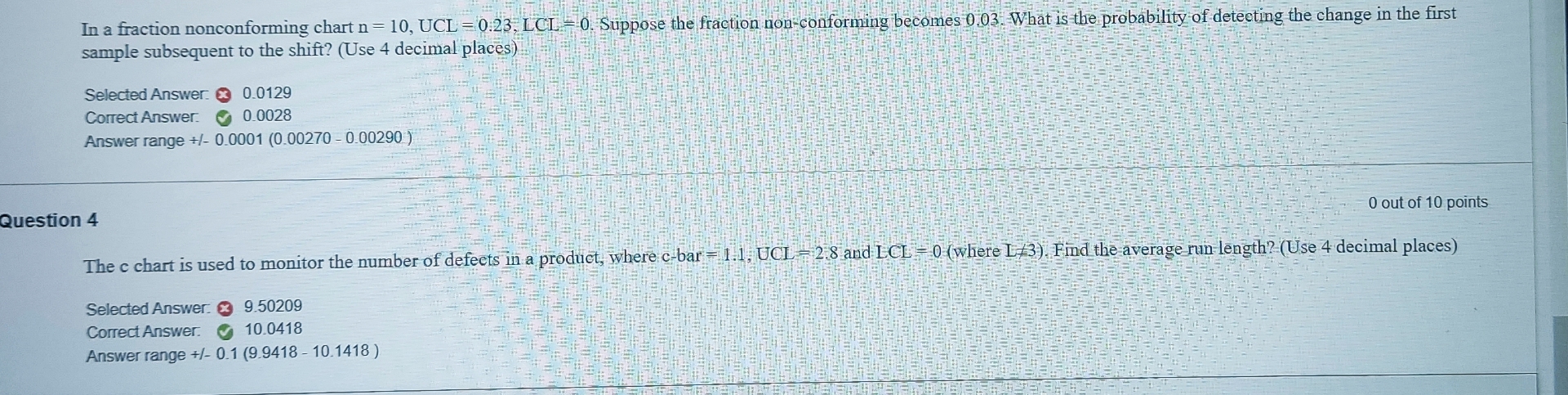 Solved In a fraction nonconforming chart | Chegg.com