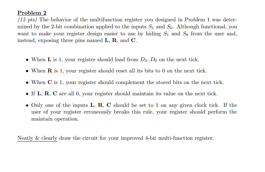 Problem 2 (15 ﻿pts) ﻿The behavior of the | Chegg.com