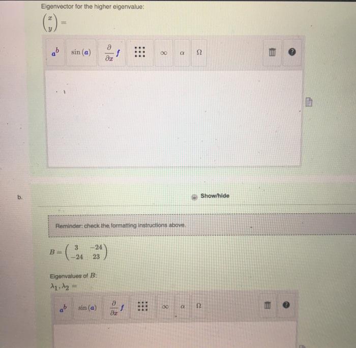 Solved Find the eigenvalues and eigenvector of the following | Chegg.com