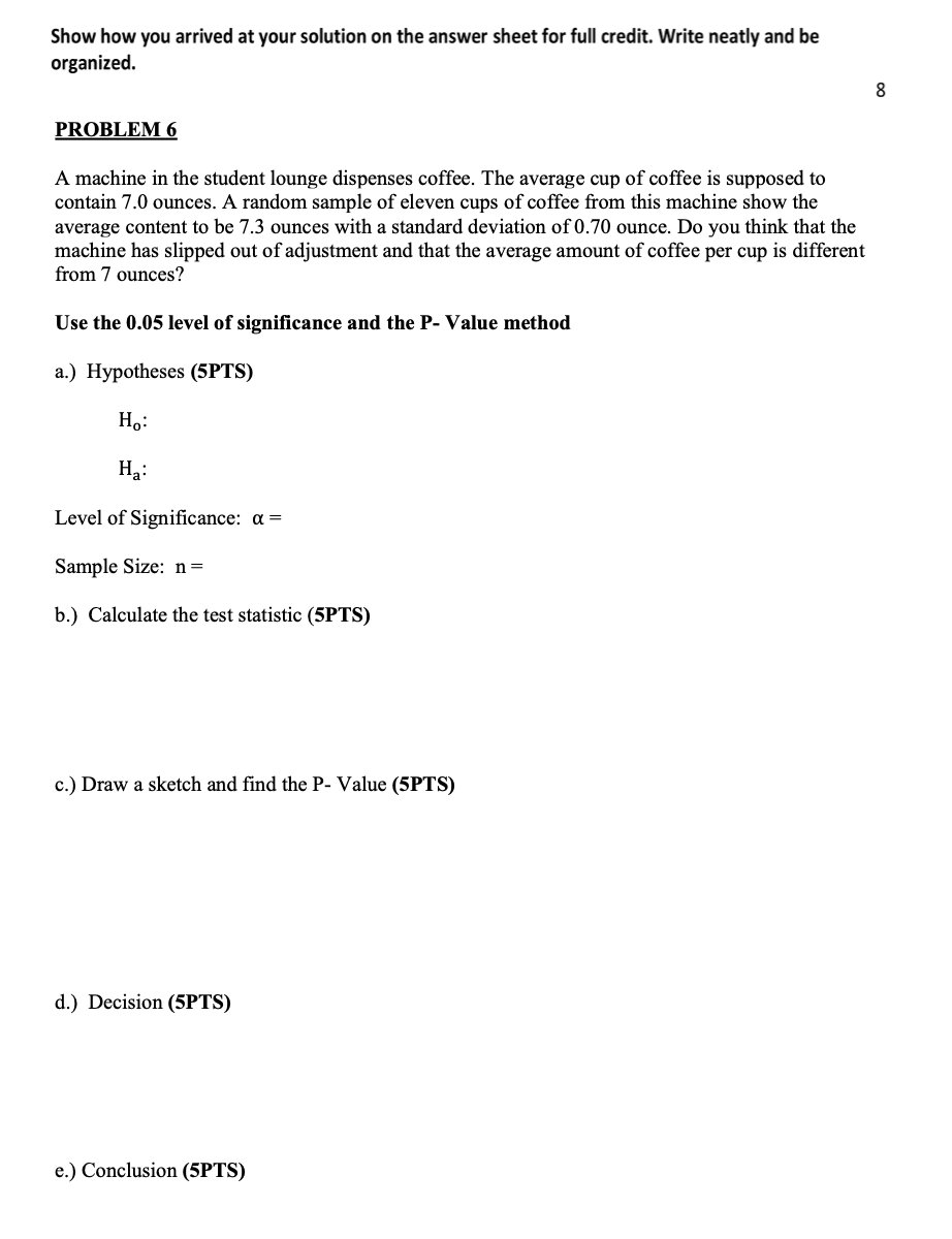 Solved Show how you arrived at your solution on the answer | Chegg.com