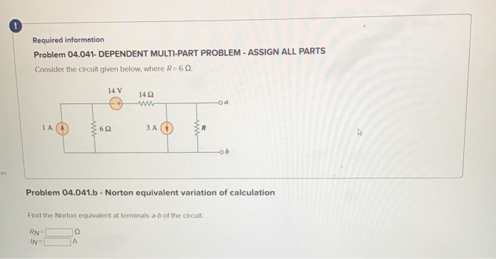 Solved Required information Problem 04.041- DEPENDENT | Chegg.com