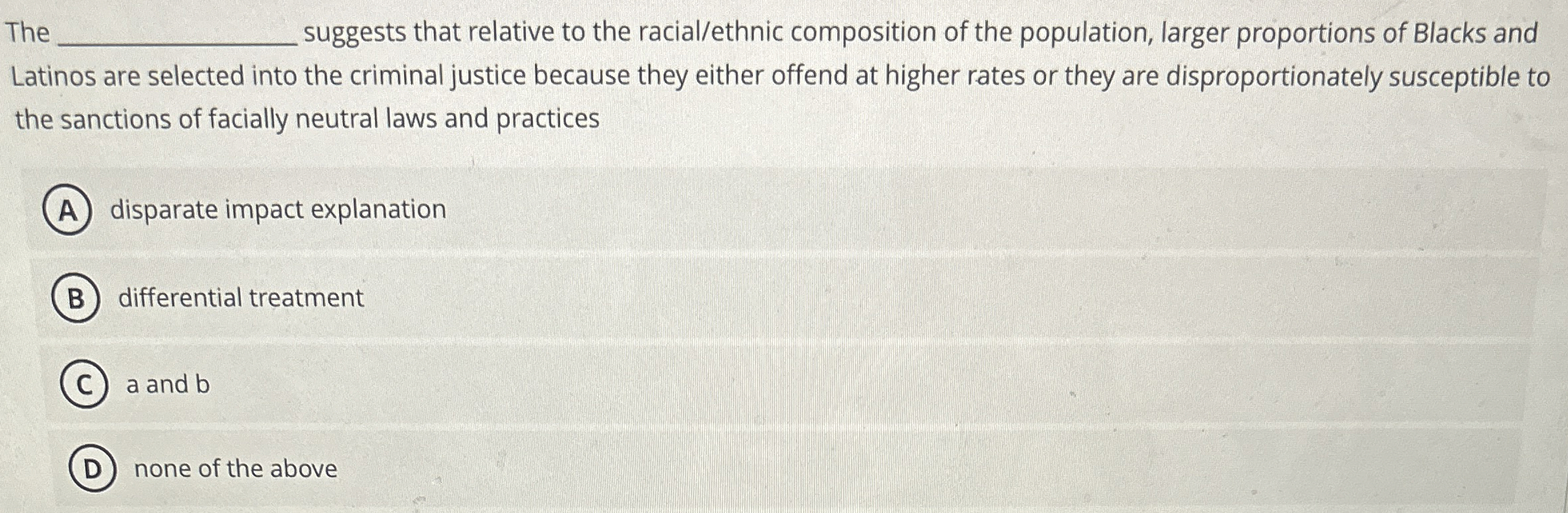 Solved The q, .suggests that relative to the racial/ethnic | Chegg.com