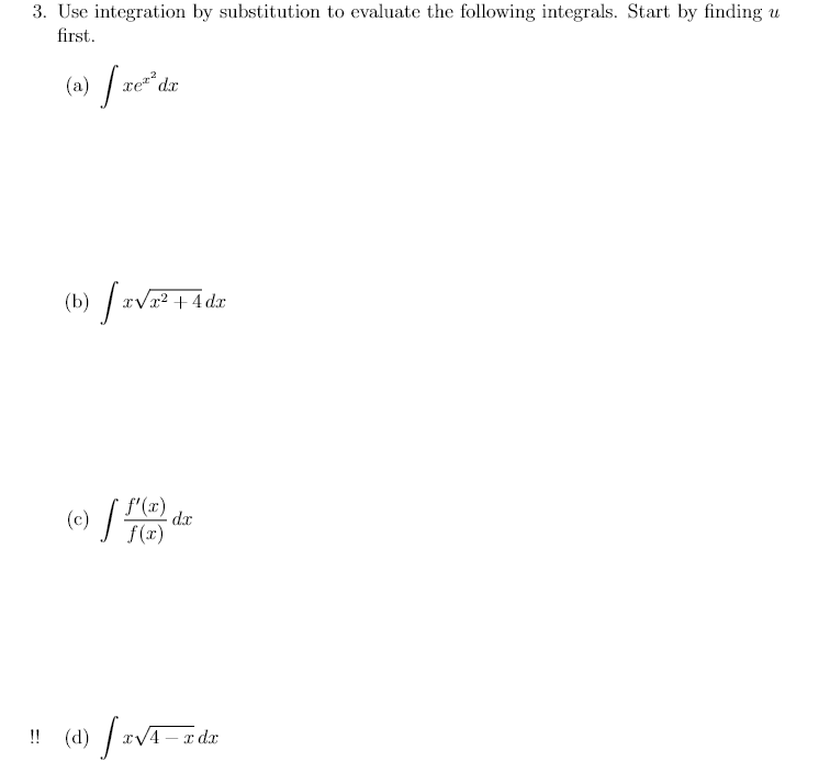 Solved Use integration by substitution to evaluate the | Chegg.com