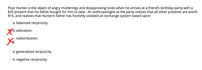 Solved Poor Hunter is the object of angry mutterings and | Chegg.com