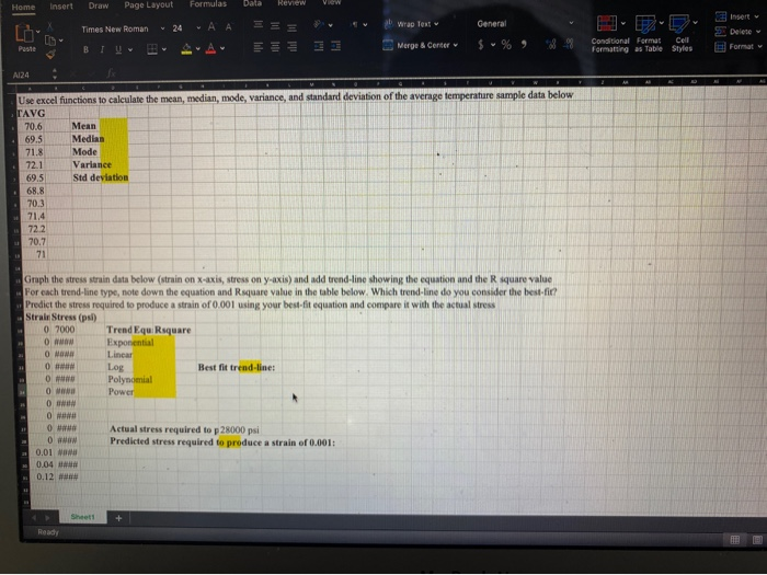 Solved Wk2 Lab5 - Statistics and Regression Home Insert Draw | Chegg.com