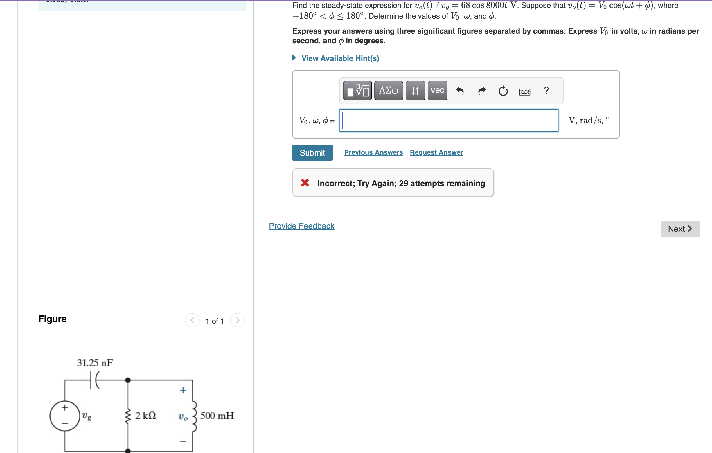 Solved Find the steady-state expression for | Chegg.com
