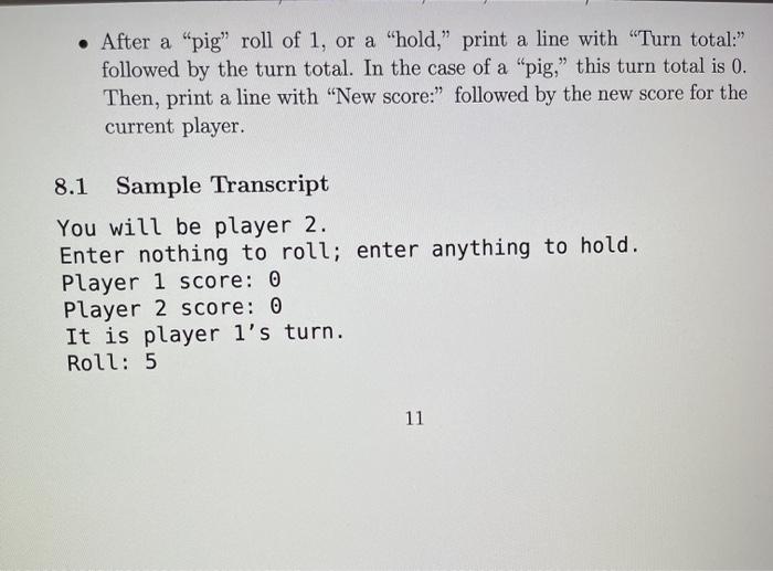 Solved In this assignment, we will be implementing a dice | Chegg.com