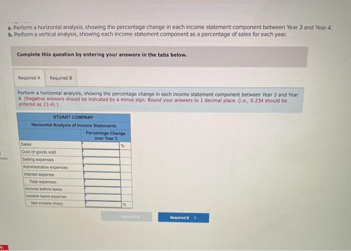 Solved Exercise 13-3A (Algo) Horizontal and vertical | Chegg.com