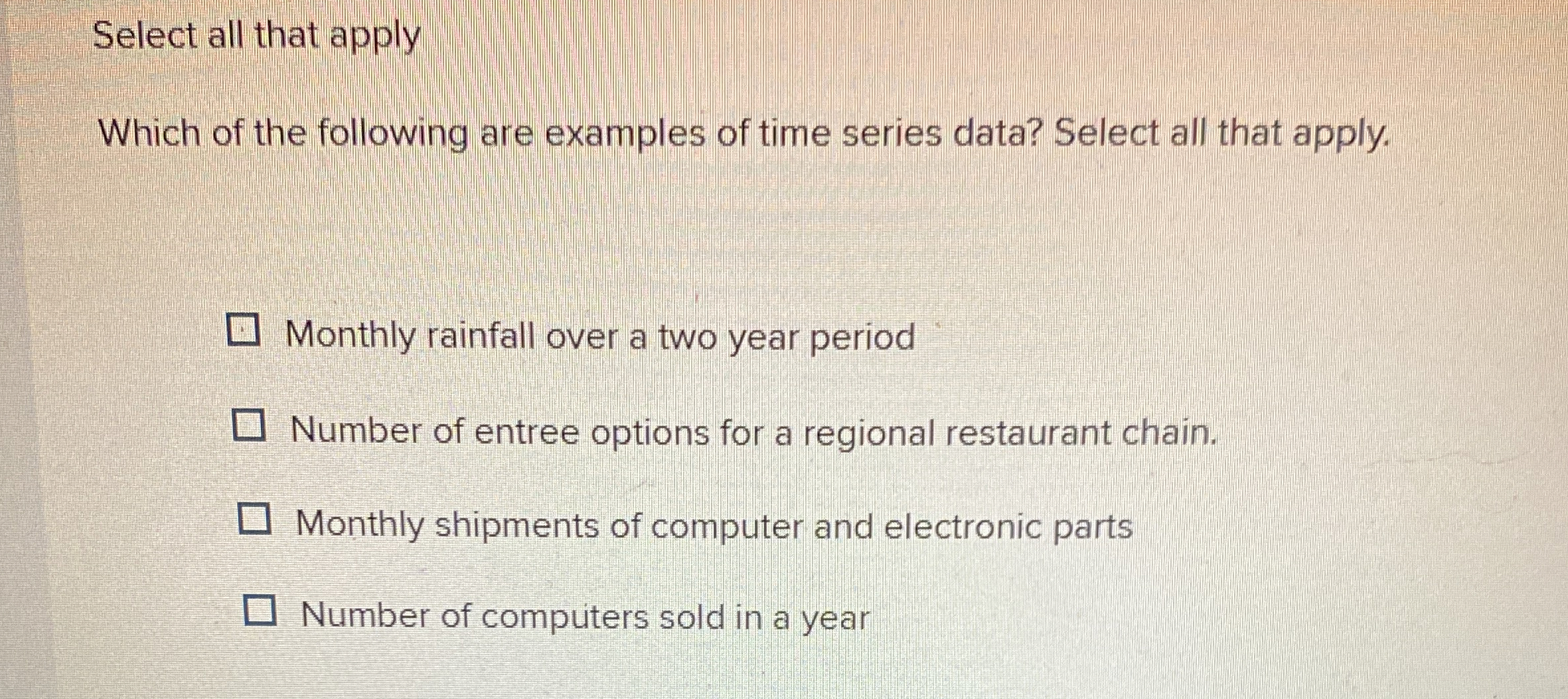 Select all that applyWhich of the following are | Chegg.com
