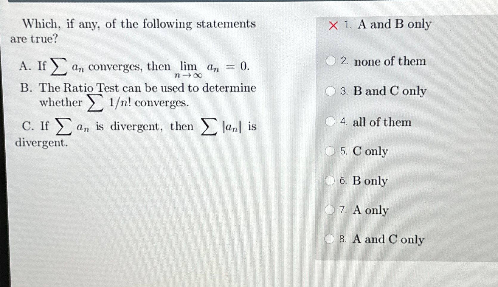 Solved Which, if any, of the following statements are | Chegg.com