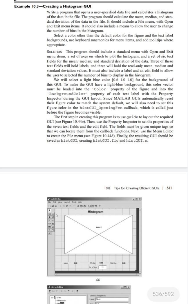 Solved Example 103—creating A Histogram Gui Write A Program 