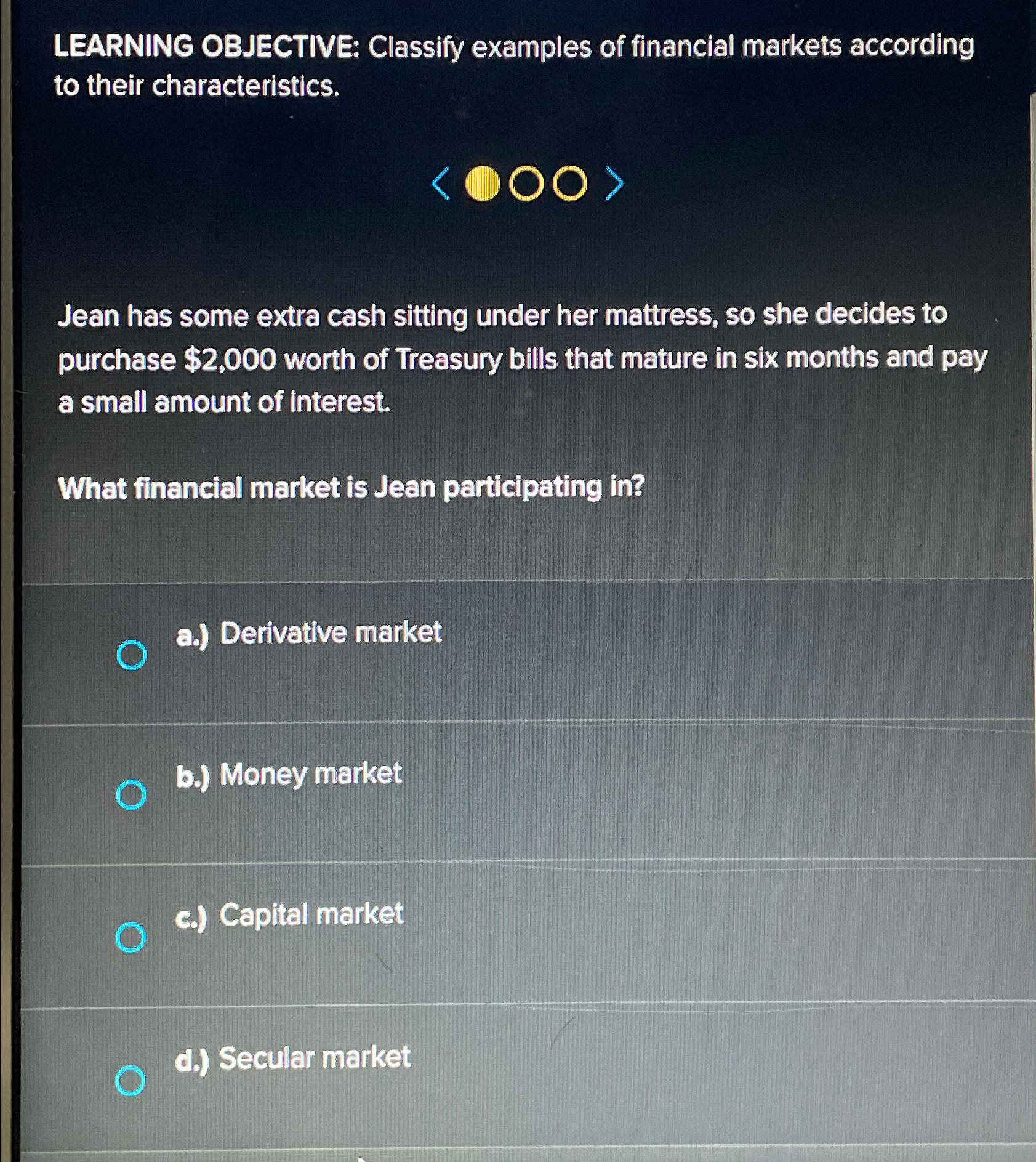 Solved LEARNING OBJECTIVE: Classify examples of financial | Chegg.com