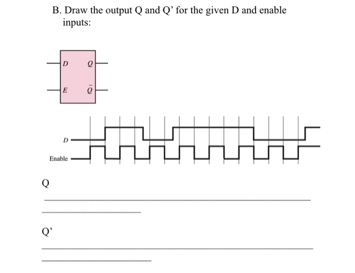 Solved A. Draw the output timing diagrams for Output1, | Chegg.com