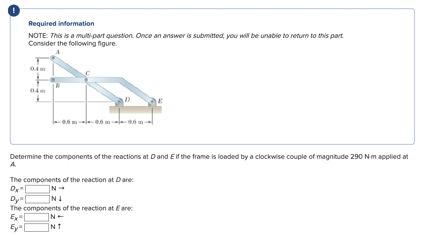 Solved Required informationNOTE: This is a multi-part | Chegg.com