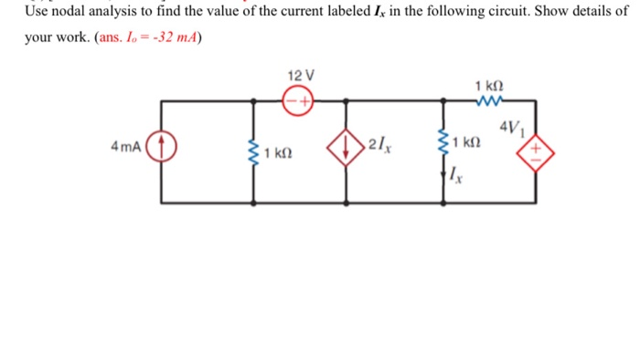 Solved Use Mesh analysis to find the value of the current | Chegg.com