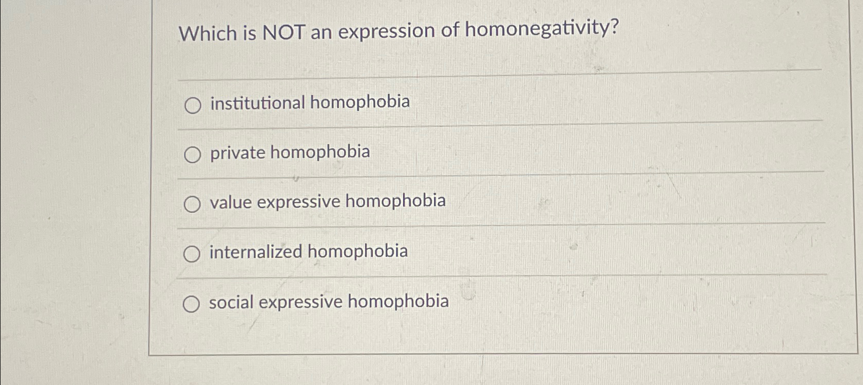 Solved Which is NOT an expression of | Chegg.com