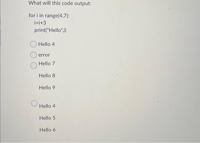 Solved Hello 4 error Hello 7 Hello 8 Hello 9 Hello 4 Hello 5 | Chegg.com