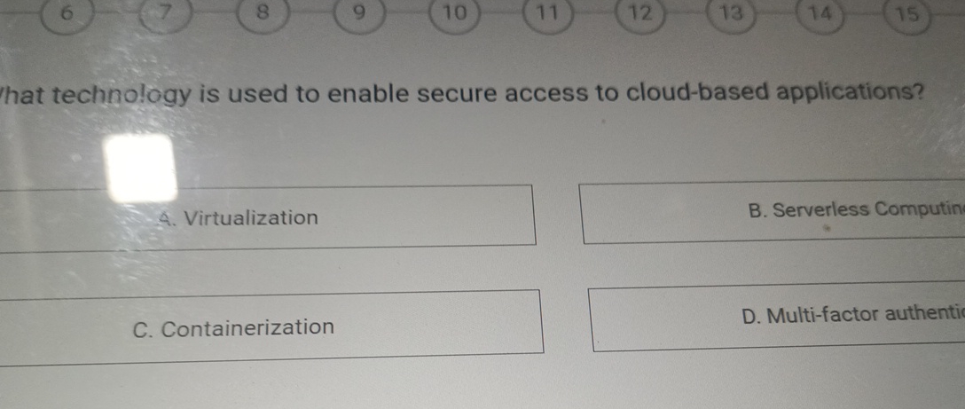 Solved what technology is used to enable secure access to | Chegg.com