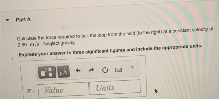 Solved Part Of A Single Rectangular Loop Of Wire With