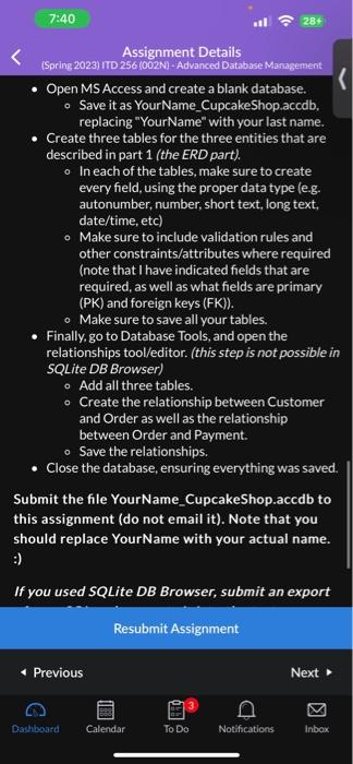 Solved Assignment Details (Spring 2023) ITD 256 (002N) - | Chegg.com