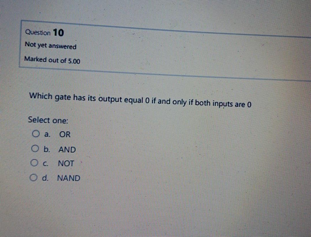Solved Which gate has its output equal 0 if and only if both | Chegg.com