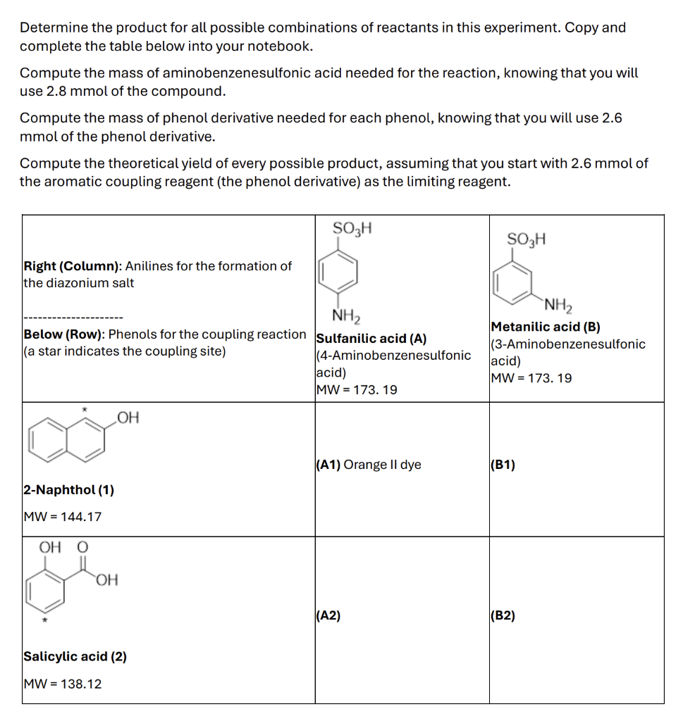 Solved Determine the product for all possible combinations | Chegg.com