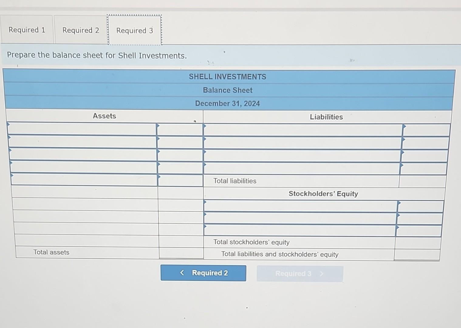 Solved Shell Investments provides tınancial services related | Chegg.com
