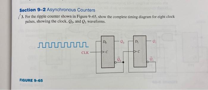 Solved Section 9-6 Cascaded Counters 24. For each of the | Chegg.com
