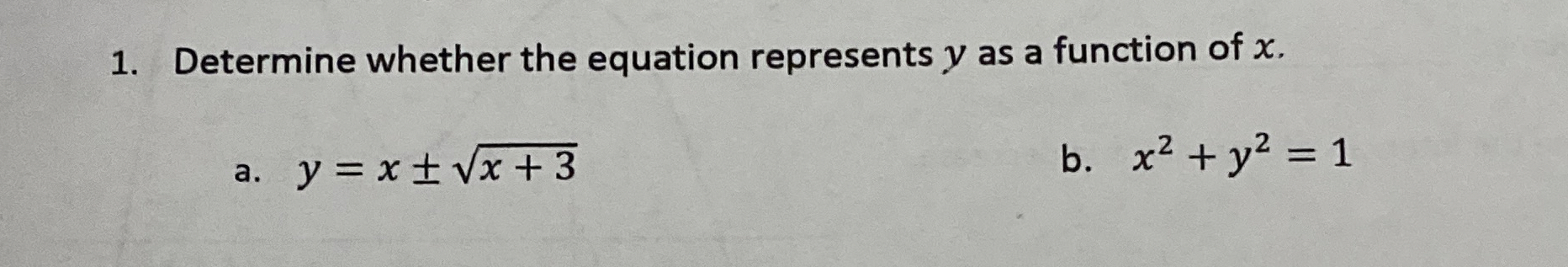 Solved How to solve Determine whether the equation | Chegg.com