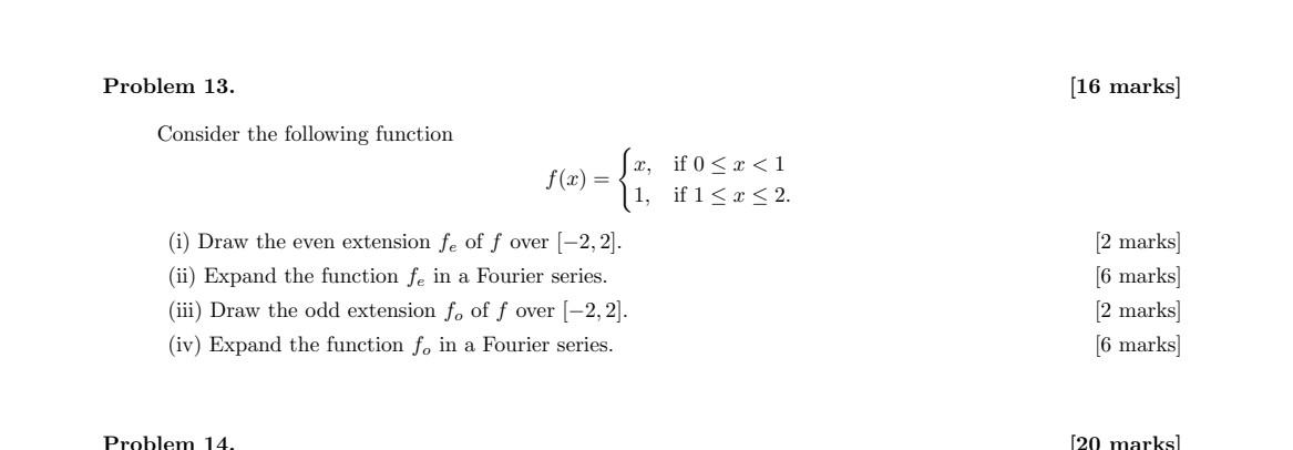 Solved Problem 13. (16 marks] Consider the following | Chegg.com