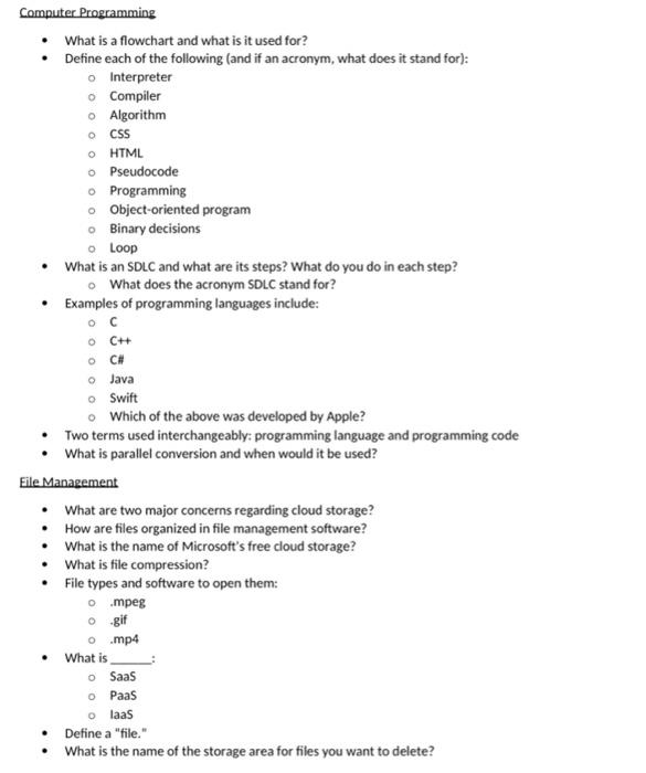 Solved Computer Programming - What is a flowchart and what | Chegg.com