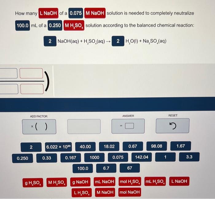 Solved How many of a solution is needed to completely | Chegg.com