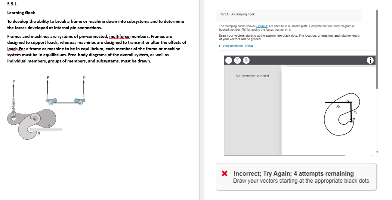 Solved Part A - ﻿A clamping hookThe clamping hooks shown | Chegg.com