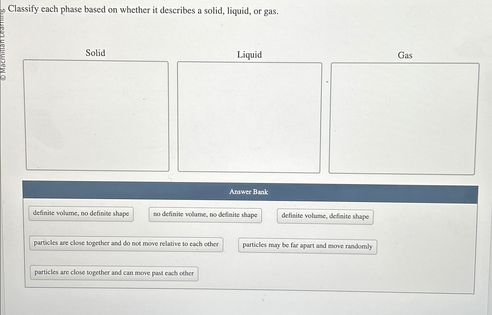 Solved Classify each phase based on whether it describes a | Chegg.com
