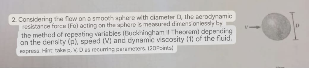 Solved 2. ﻿Considering the flow on a smooth sphere with | Chegg.com