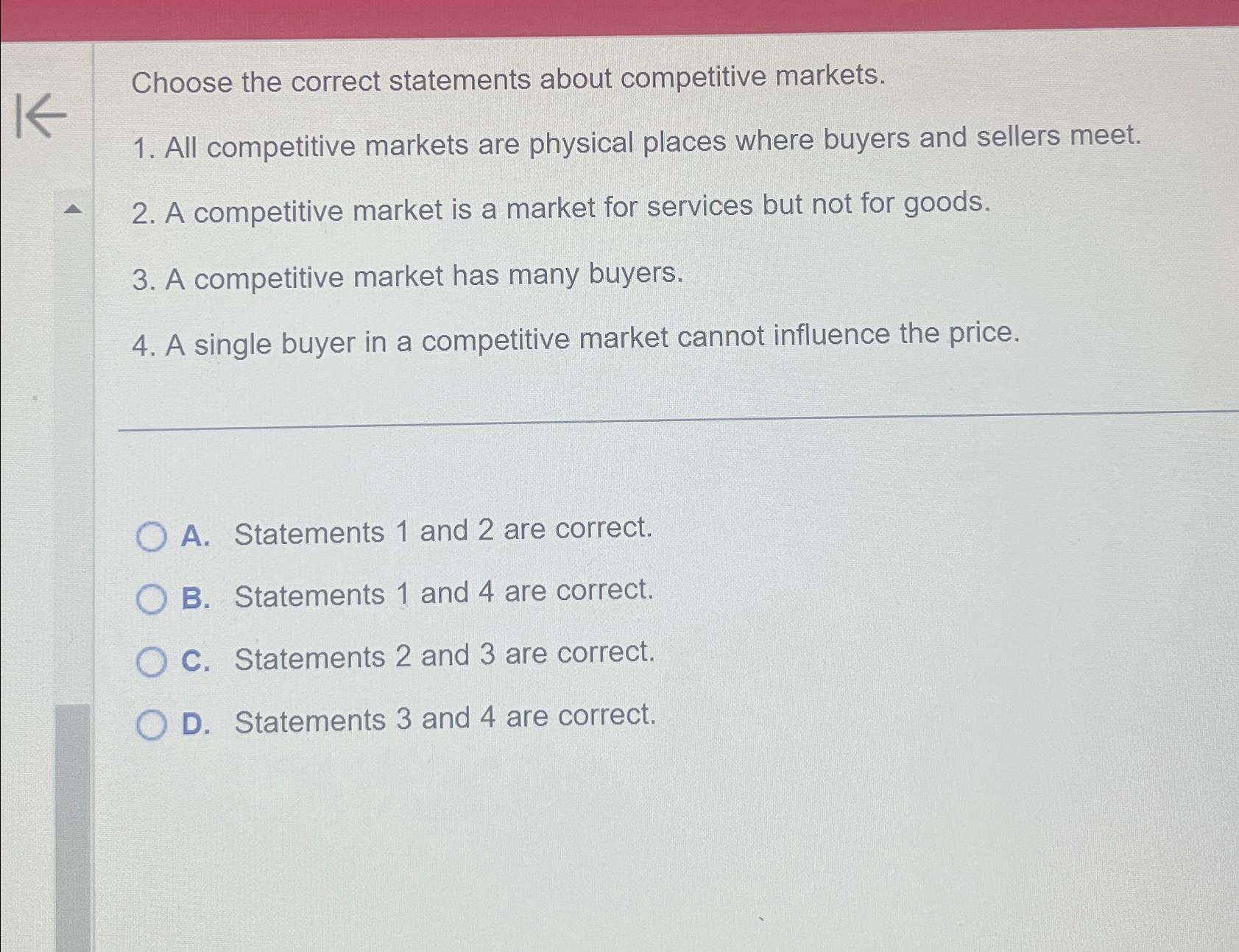 Solved Choose the correct statements about competitive | Chegg.com