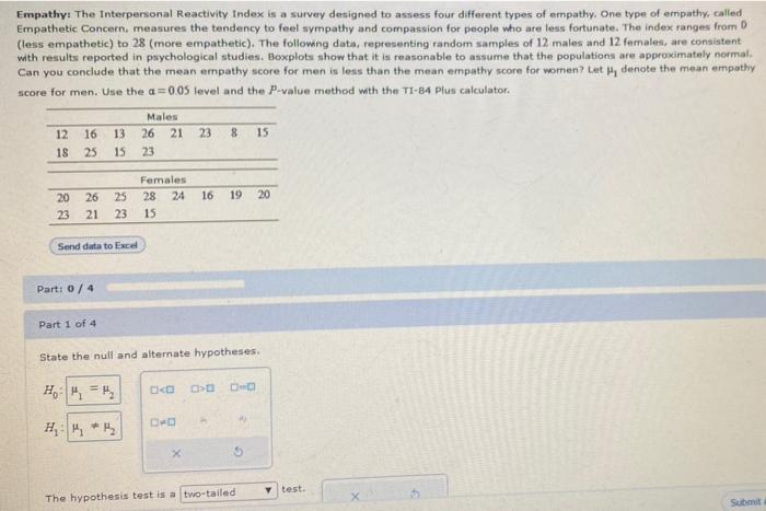 Solved Empathy: The Interpersonal Reactivity Index is a | Chegg.com