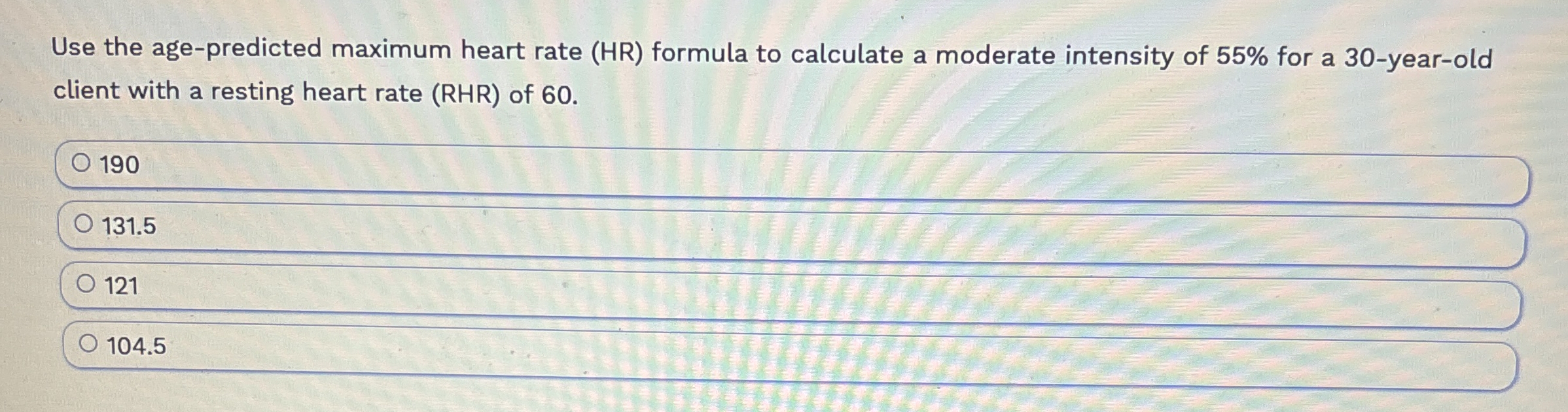 Solved Use the age-predicted maximum heart rate (HR) | Chegg.com