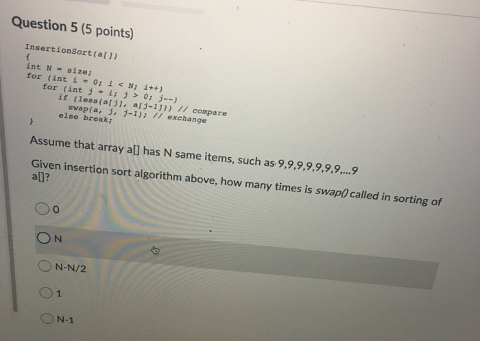 Solved Question 6 5 Points Given Struct Definition And 